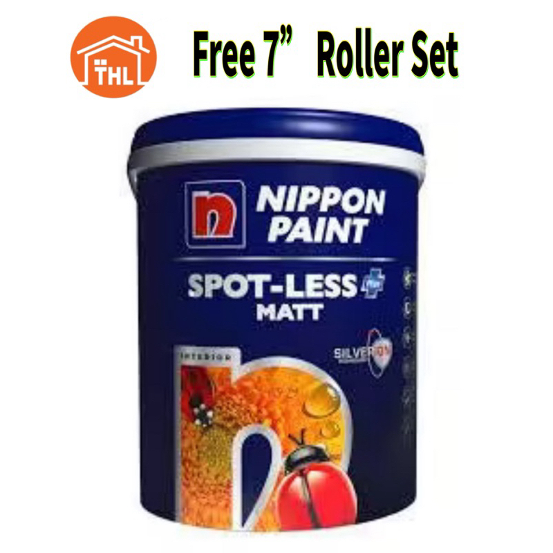 Nippon Spotless Matt White 5L Washable # Indoor | Shopee Malaysia