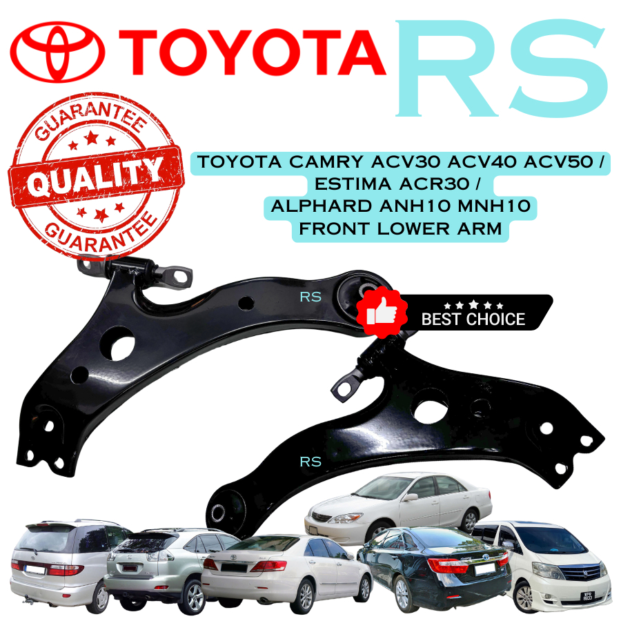 Toyota Camry ACV30 ACV40 ASV50, Estima ACR30, Alphard ANH10, Harrier ACU30 Front Lower Arm with ...