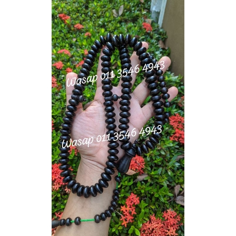 Tasbih Gemunggal Hitam Kalimantan & Kayu Hitam Kalimantan | Shopee Malaysia