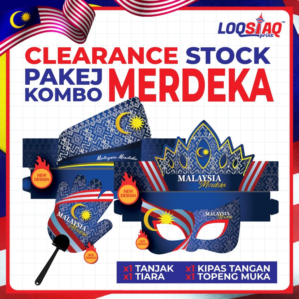 CLEARANCE STOCK SET COMBO ACCESSORIES MERDEKA SEMPENA SAMBUTAN HARI ...