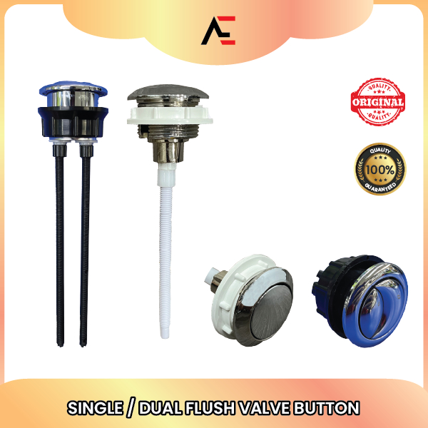 38MM 48MM 58MM SINGLE OR DUAL DOUBLE PUSH FLUSH PRESS BUTTON TOILET ...