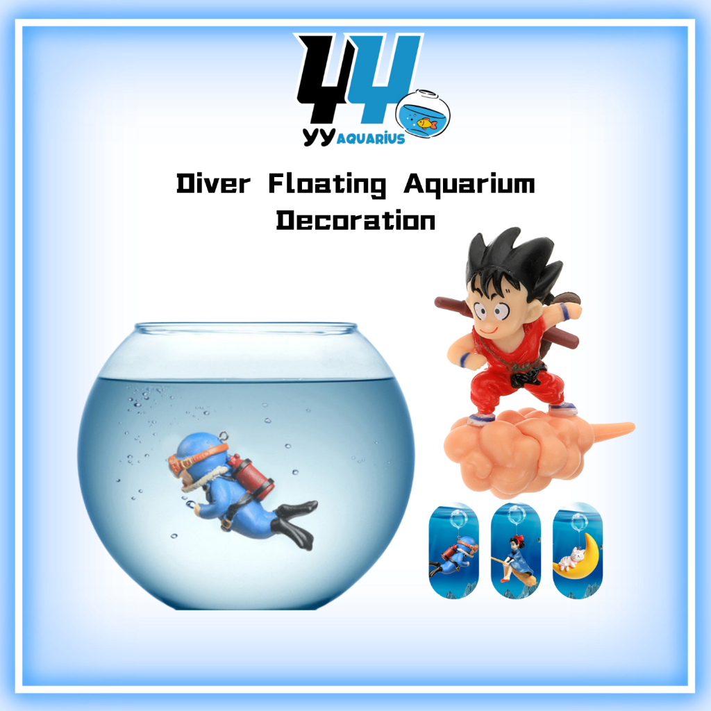 YYAquarius Diver Floating Aquarium Decoration Hiasan Terapung Dekorasi ...