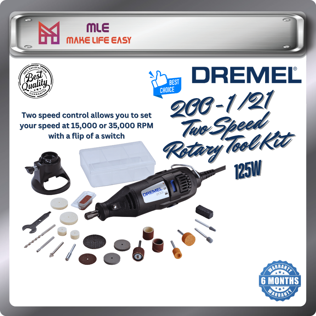DREMEL 200-5 Rotary Multi-Tool Kit with 5 Pcs Accessories Only - 200 ...