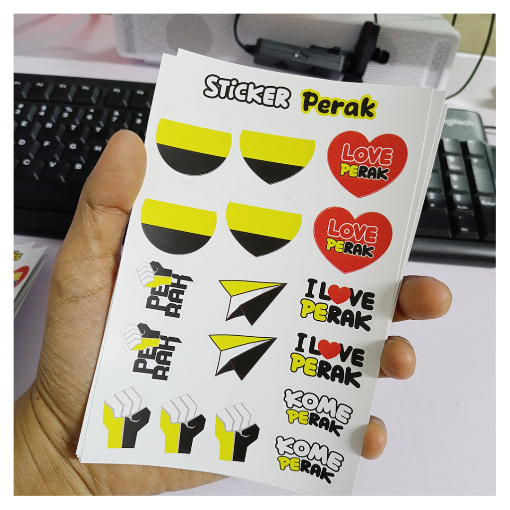 Negeri Perak Set Sticker Transparent dan Bukan Transparent | Shopee ...