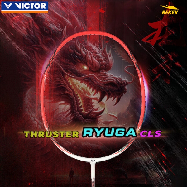 VICTOR Thruster Ryuga CLS New Colour Badminton Raket Pakej Tali+Grip ...