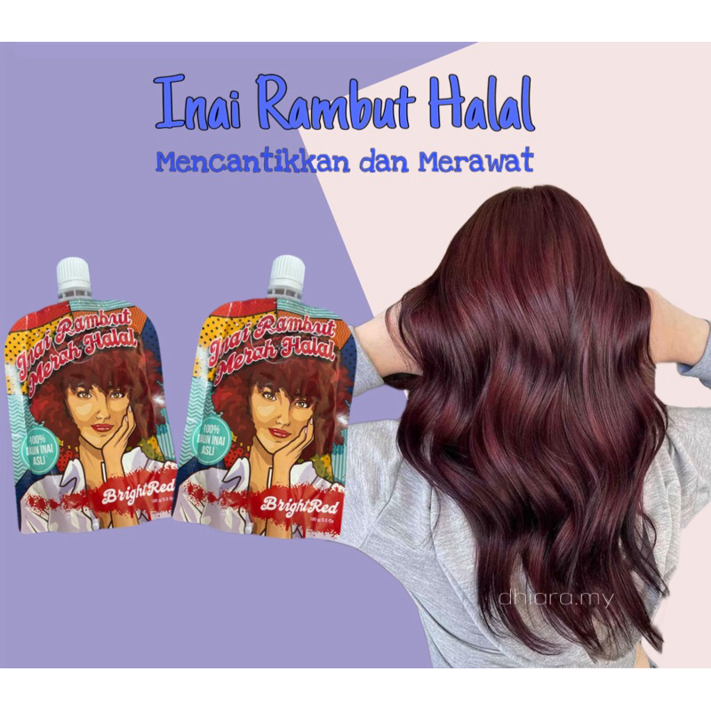 INAI RAMBUT MERAH HALAL NEW PACKAGING (MESRA WUDHU) | Shopee Malaysia