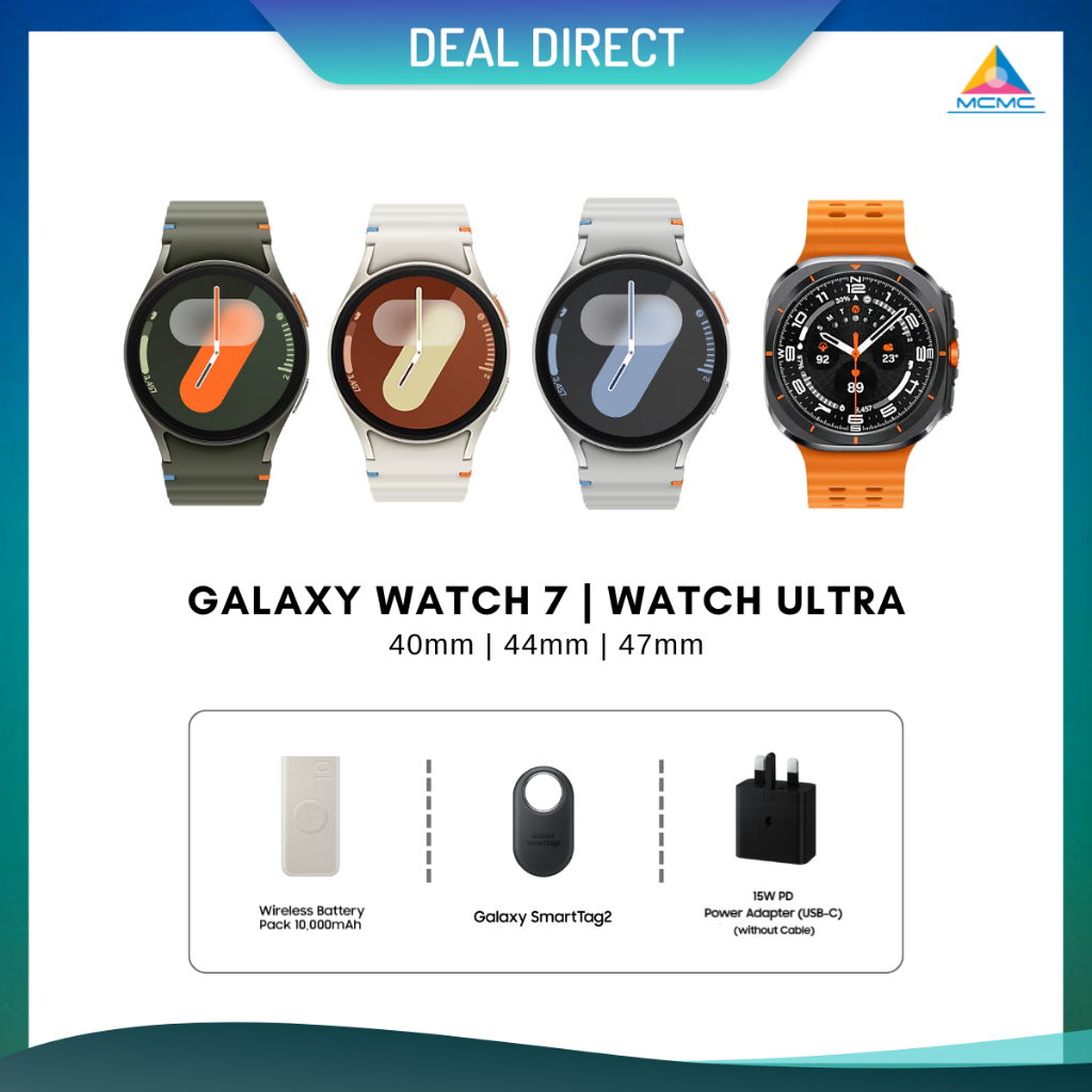 Samsung Galaxy Watch 7 40mm / 44mm Watch Ultra 47mm LTE Bluetooth Smartwatch | Shopee Malaysia