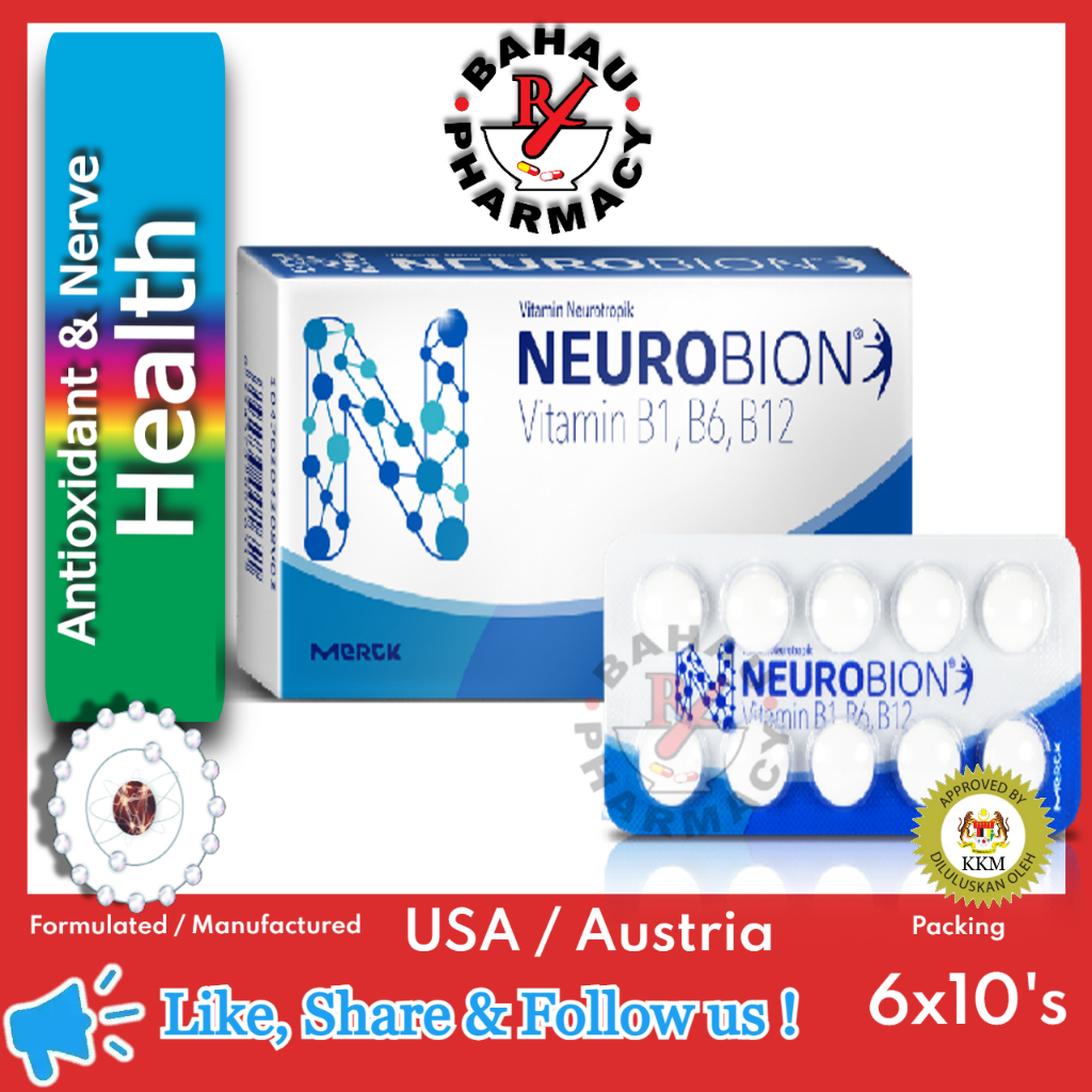 NEUROBION 6x10’s Vitamin B1,B6,B12| For Nerve(Exp:12/2024) | Shopee ...