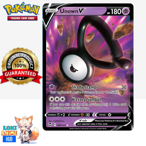 Original Unown V · Silver Tempest (SIT) 065 ptcg tcg pokemon card ...