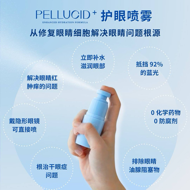 Pellucid+ Eye Spray 15ml Pellucid+眼睛喷雾（保养套装) | Shopee Malaysia