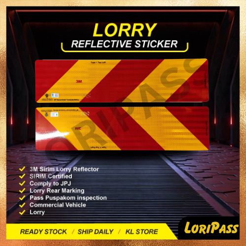 1 Pair 3M Puspakom Reflective Sticker With SIRIM / JPJ Sticker ...