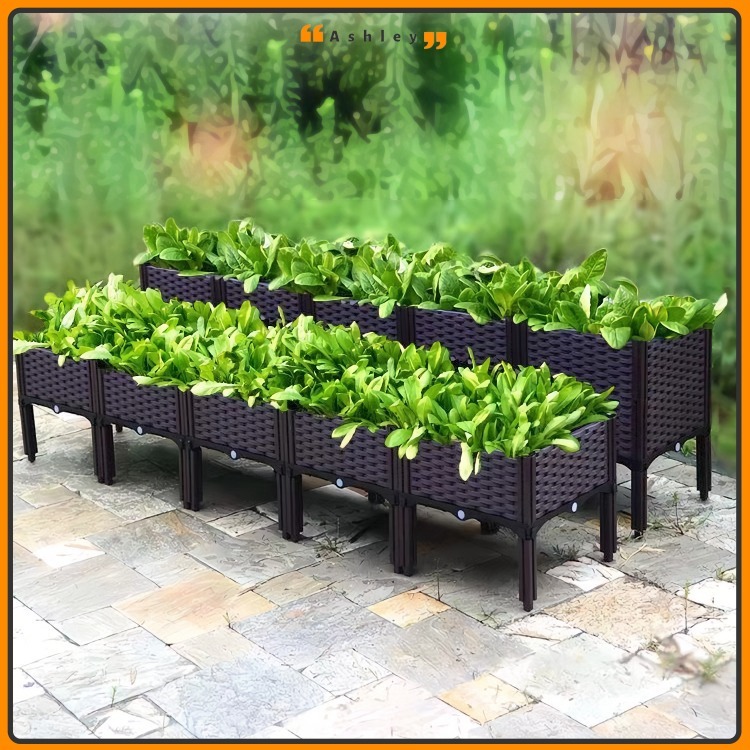 Planter Box Outdoor Large Flower Pot Pasu Sayur Sayuran Penanaman ...