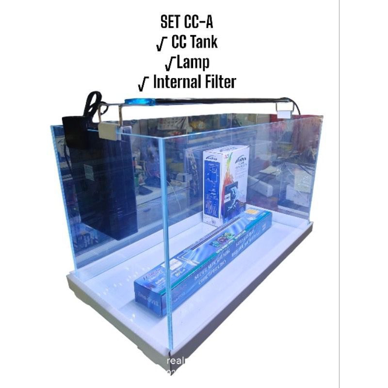 SET CC Aquarium Tank L60XW30XH36CM | Shopee Malaysia