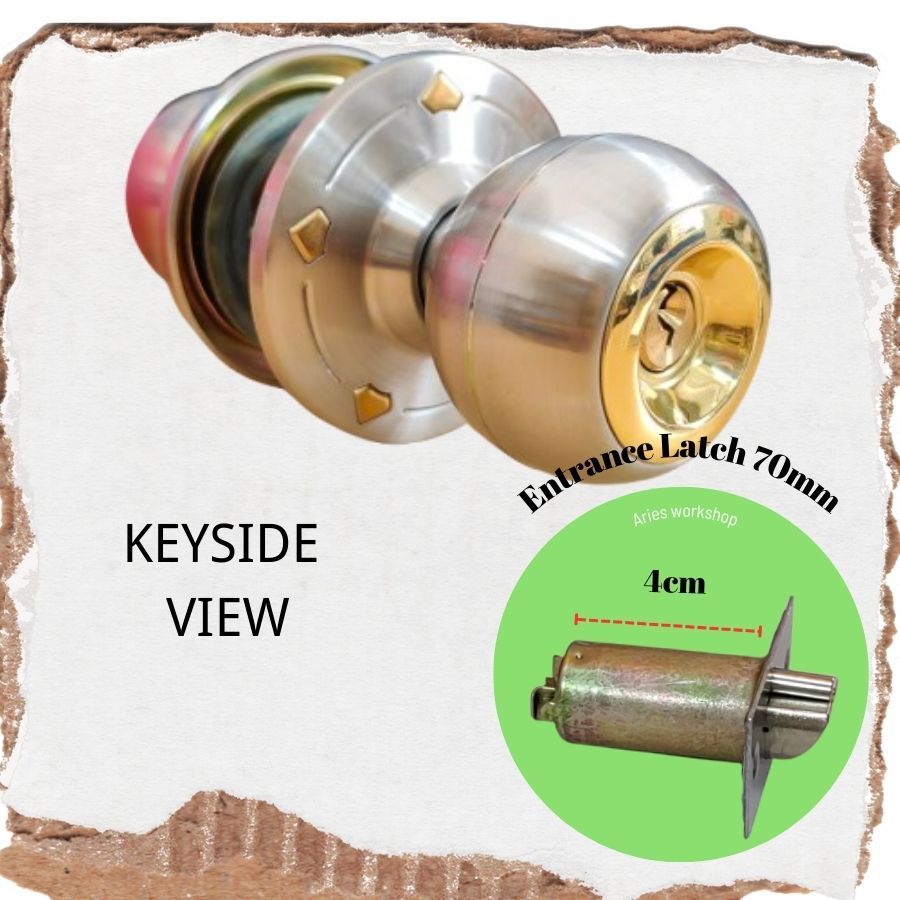 Tieshen heavy duty cylindrical lock with 70mm backset/Entrance Lock set ...