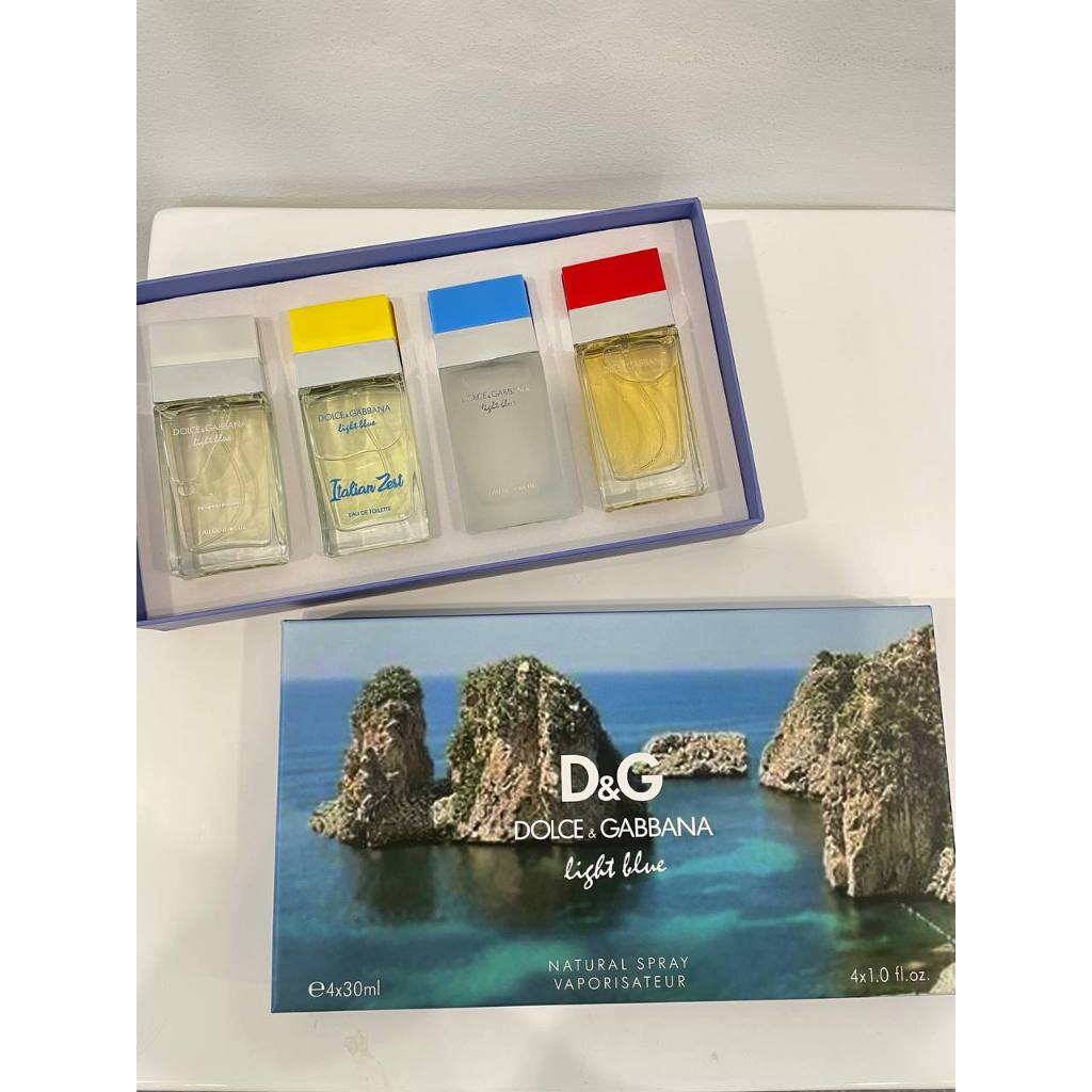 D & G kit light blue By dolce & gabbaana original set Combo ( 4x30ML ...