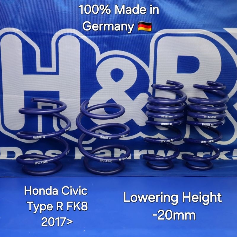 Honda Civic Type R FK8 - H&R Sport Springs | Shopee Malaysia