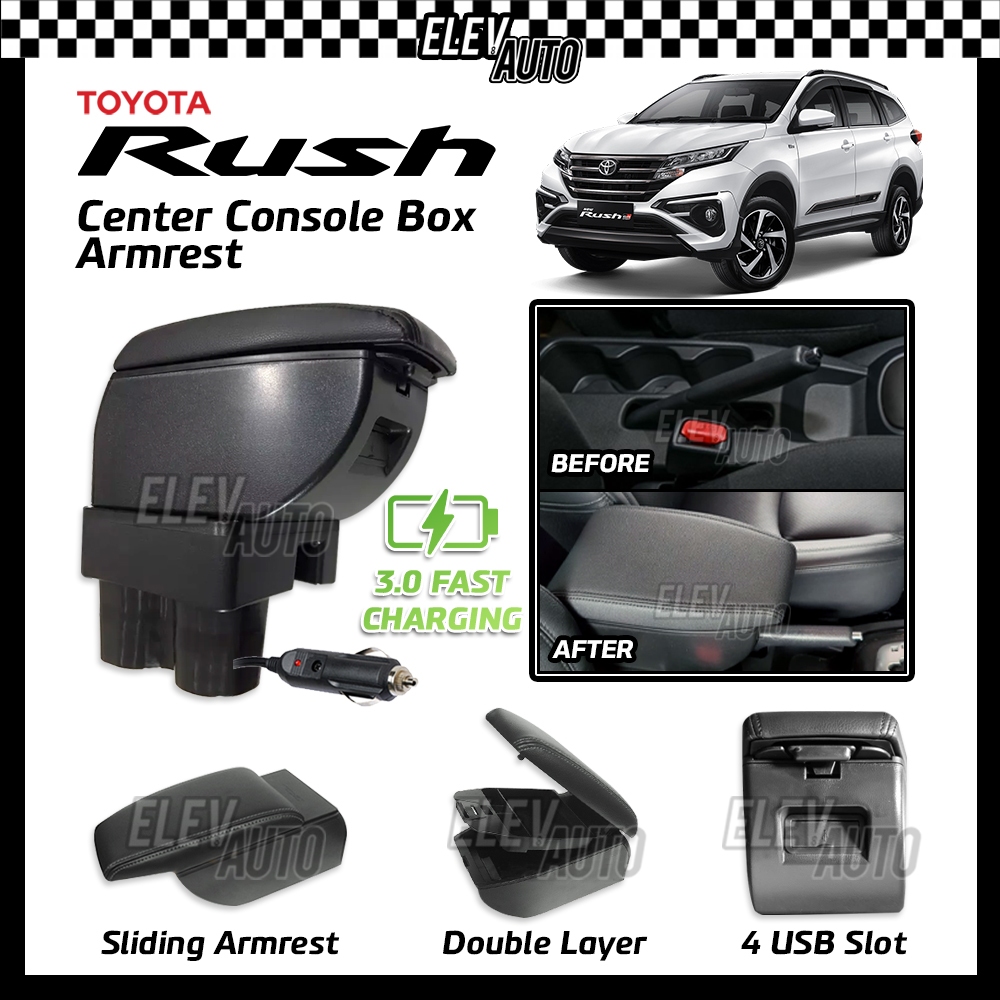 Toyota Rush 2019 - 2024 Premium Centre Console Box Arm Rest ArmRest ...