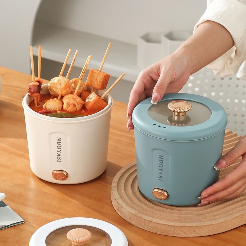 1L Non Stick Electric Pot /Mini Rice Cooker With Steamer Frying Pan ...