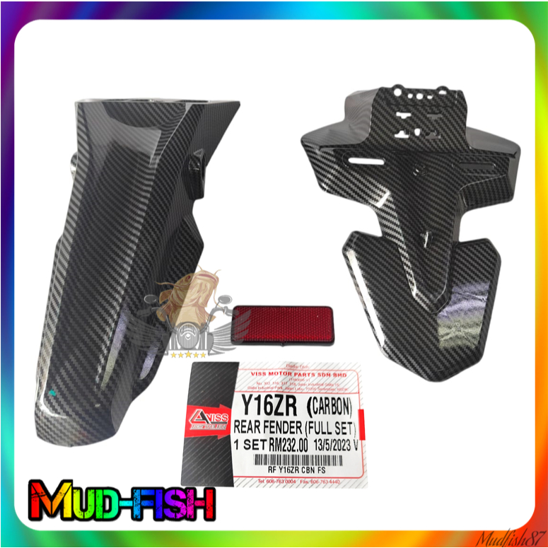 YAMAHA Y16ZR REAR FENDER FULL SET Y16 CARBON (VISS) | Shopee Malaysia