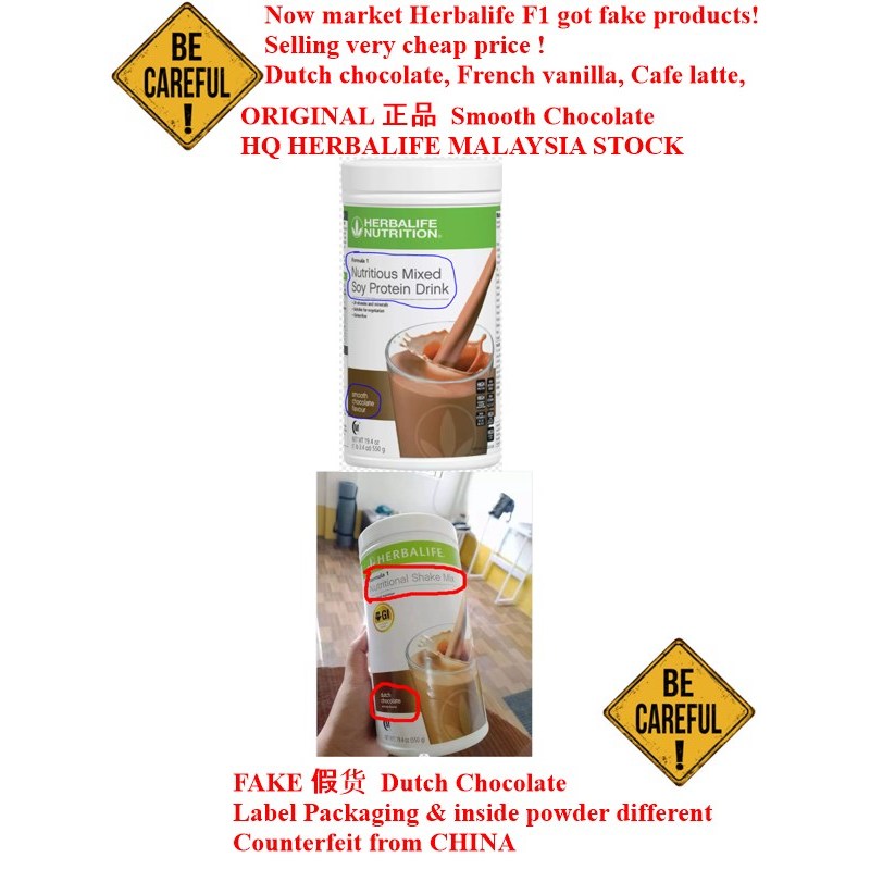 100% Sealed Original Herbalife formula 1 (Smooth Chocolate ) Nutrition ...