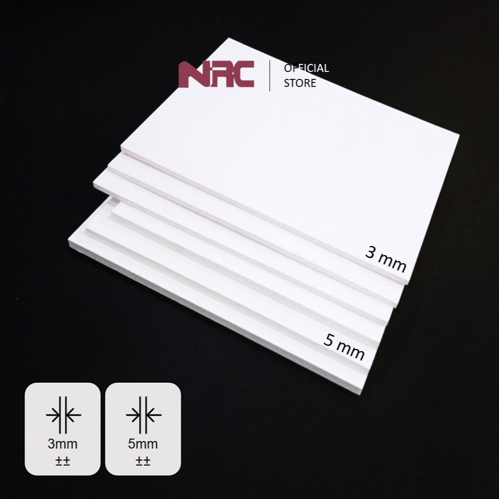 Nerico White PVC Model Foam Board Waterproof | A5, A4, A3, A2 ...