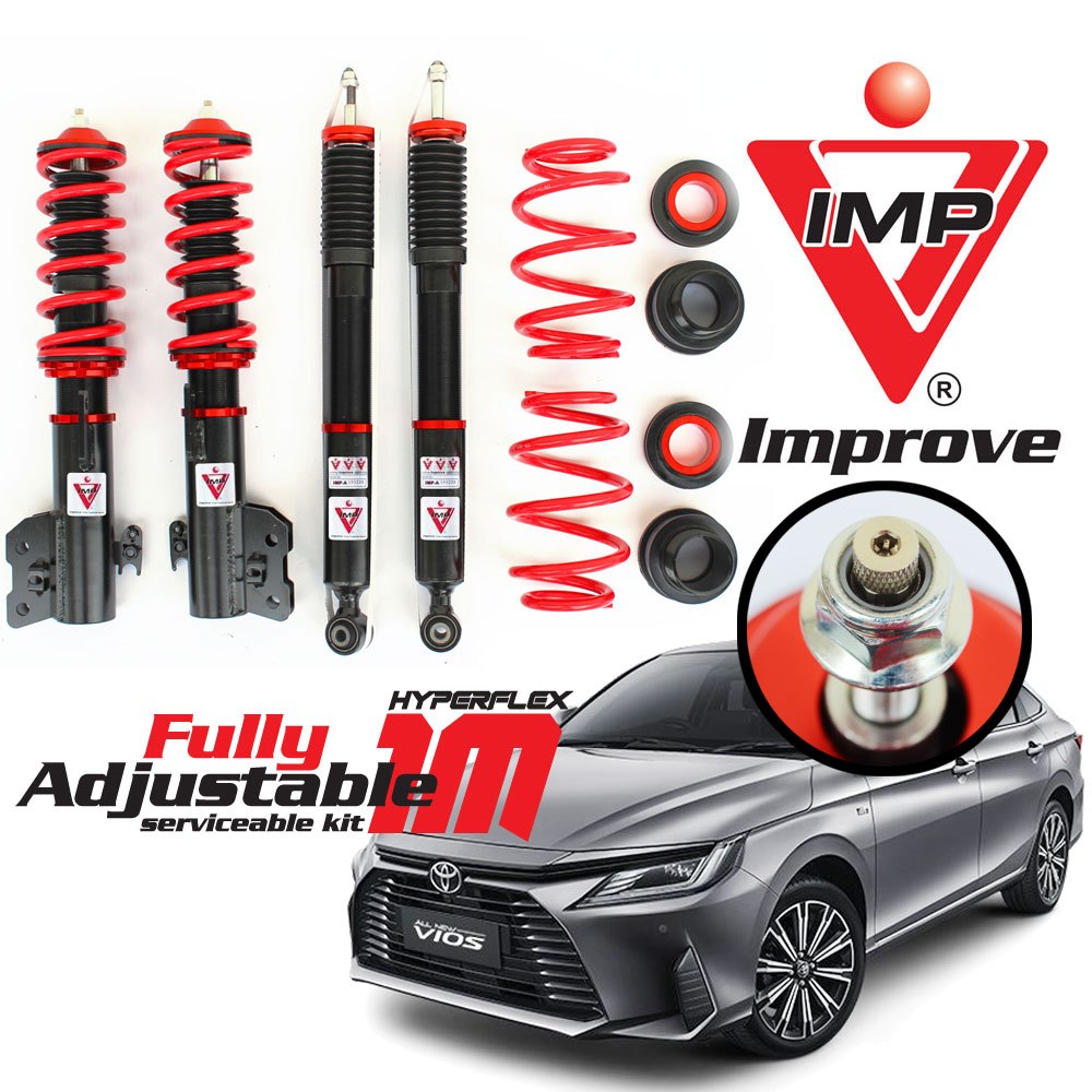 ADJUSTABLE Toyota Vios NGC102 IMP Hi Lo Soft Hard Serviceable Absorber ...
