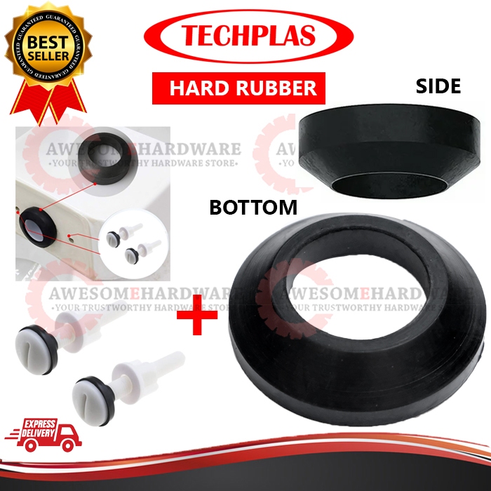 (40MM/50MM) TECHPLAS CONE SHAPE HARD RUBBER GASKET AND SCREW FOR WC ...
