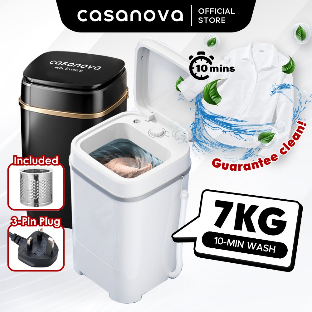 Casanova 7kg Mini Washing Machine With Dryer Portable Washing Machine ...
