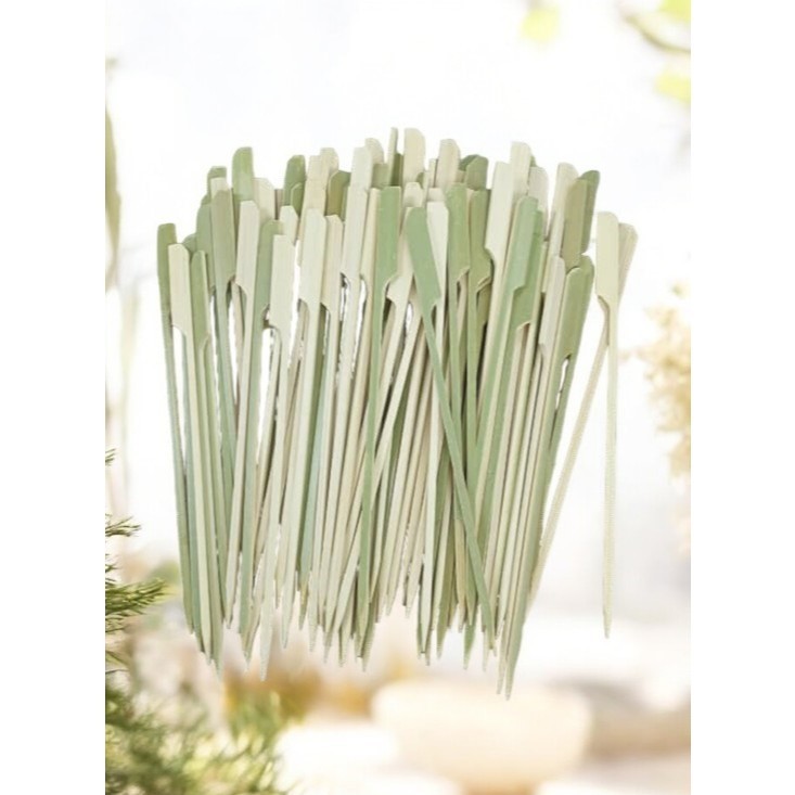 100pcs Teppo Gushi Bamboo Stick Skewer Oden Burger Satay BBQ Fruit ...