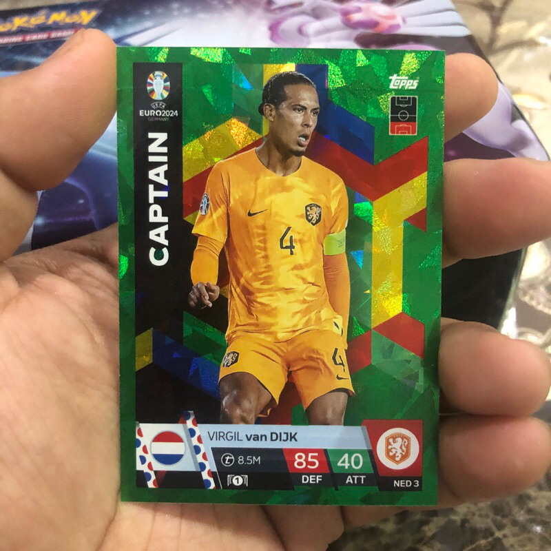 Captain Green Emerald Virgil van Dijk Match Attax EURO 2024 | Shopee ...