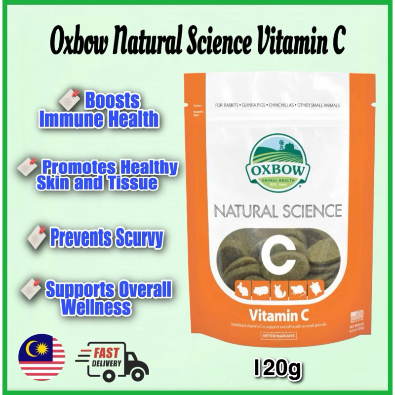 Oxbow Natural Science Vitamin C For Small Pets Rabbit Chinchilla Guinea ...
