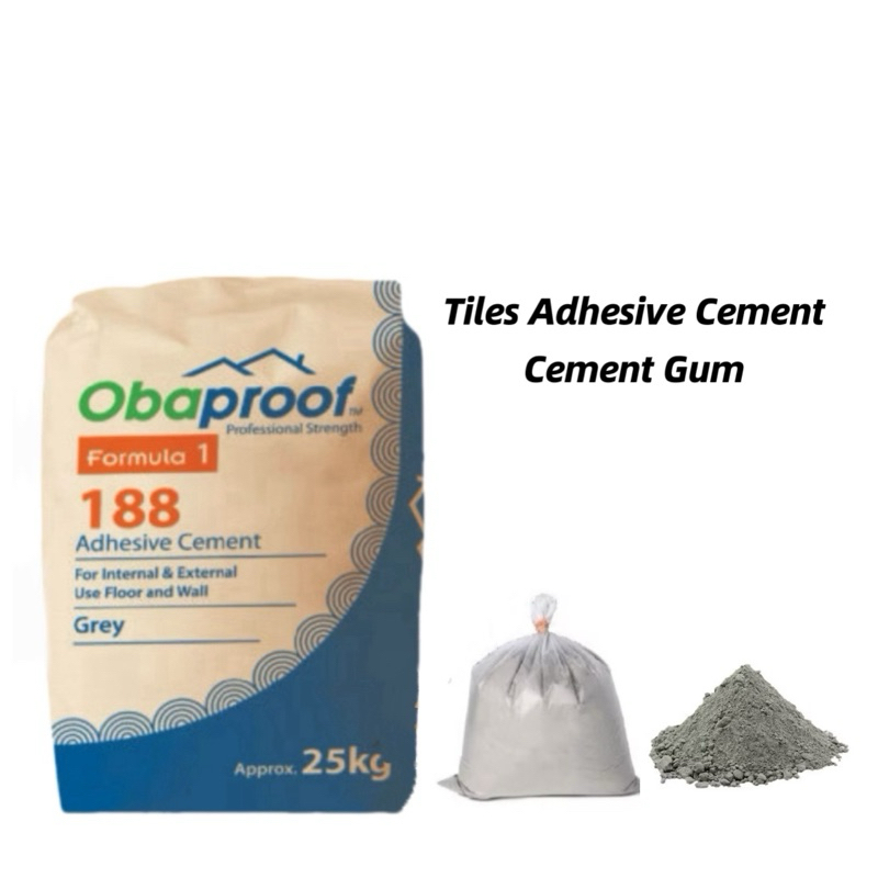 Obaproof Tiles Adhesive Cement Gum / Simen Gum for Ceramic Tiles-1kg or ...
