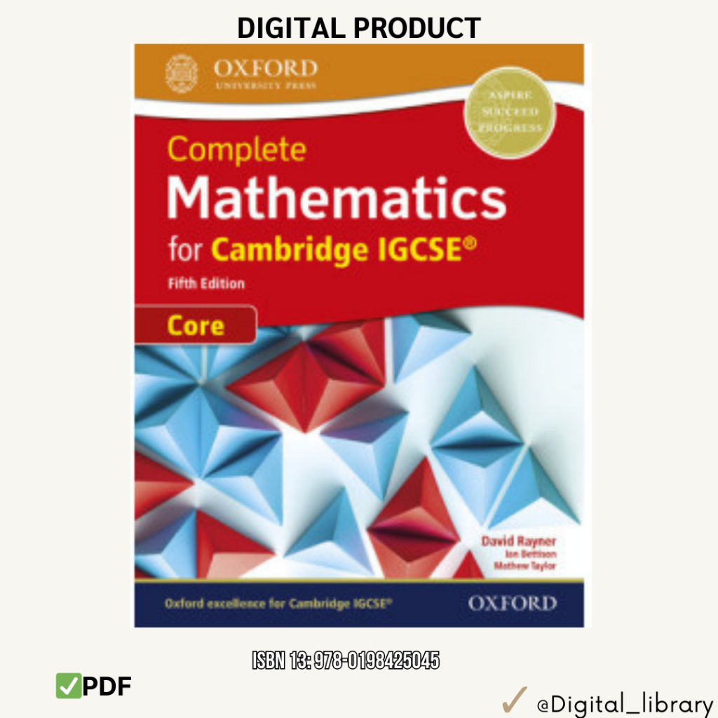 Complete Mathematics for Cambridge IGCSE® Fifth Edition [Core] | Shopee ...