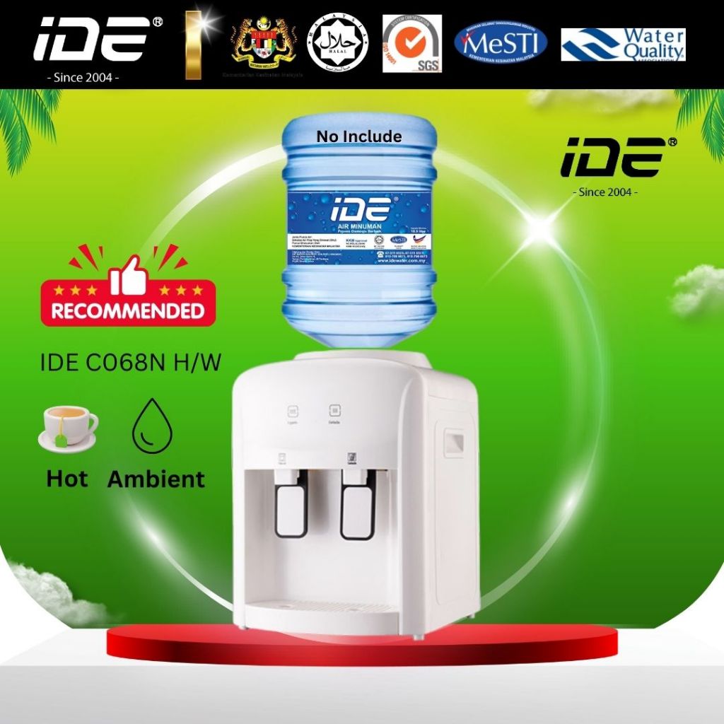 IDE Hot and Ambient Table Top Bottle Type Dispenser / IDE Indoor Bottle ...