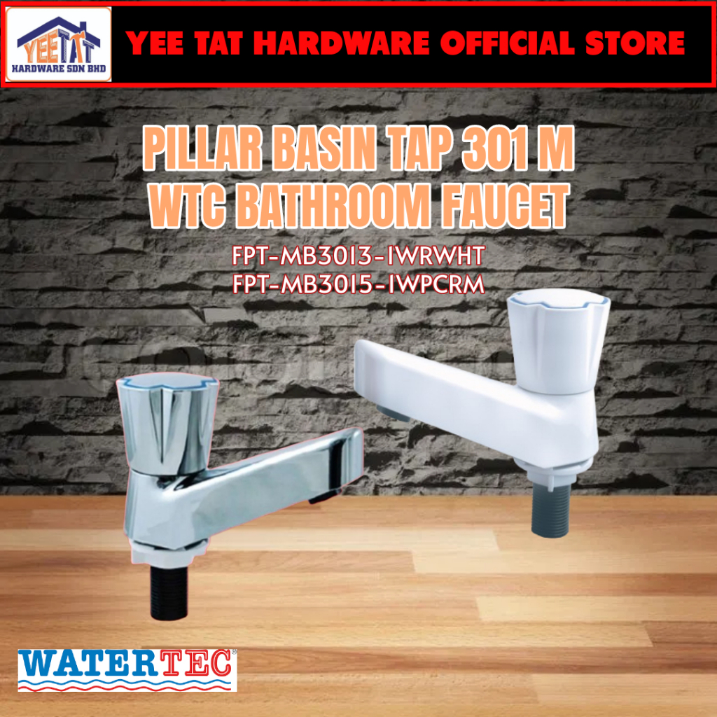 [ WATERTEC ] PILLAR BASIN TAP 301 M WTC BATHROOM FAUCET | Shopee Malaysia