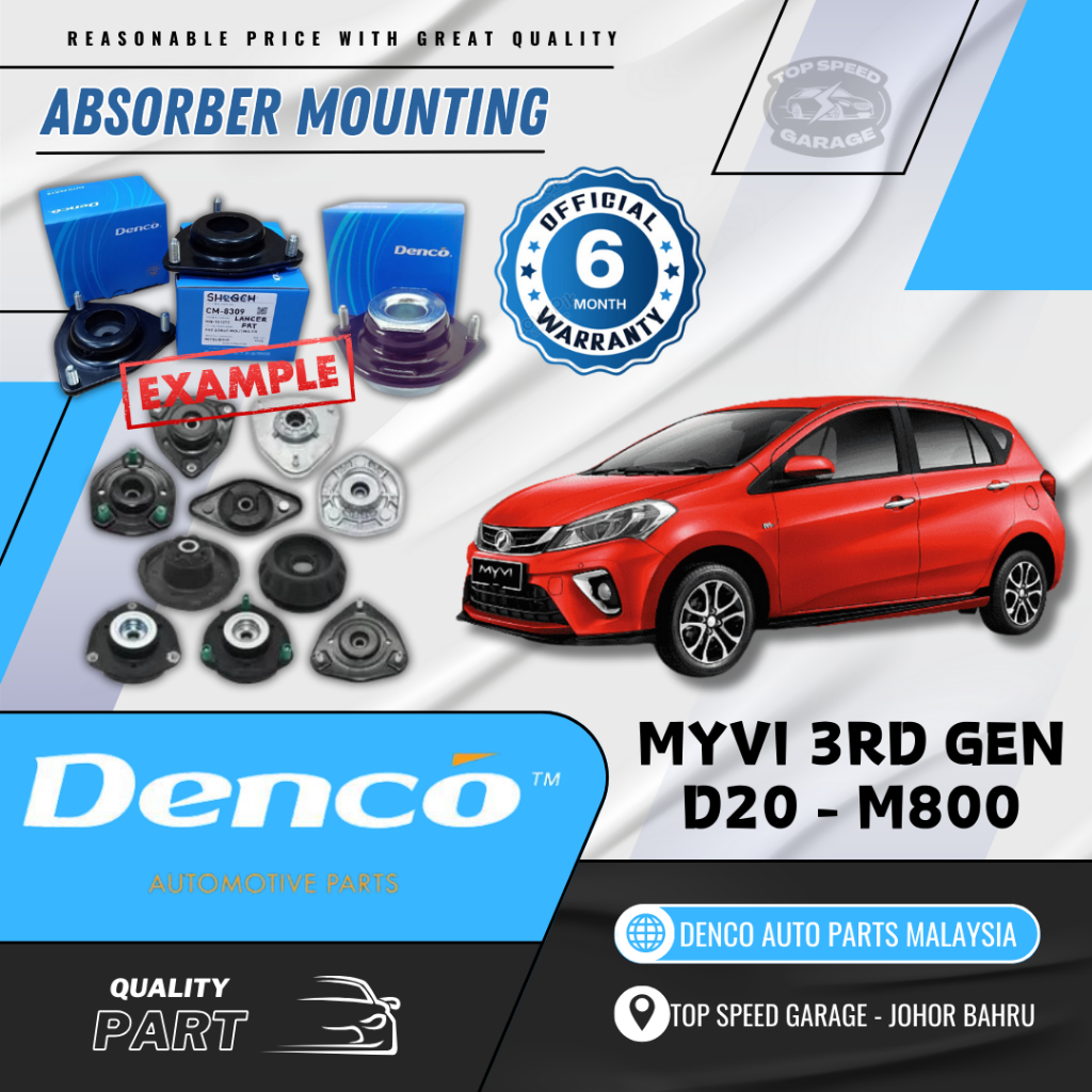 DENCO - PERODUA MYVI D20 M800 GEN3 - [FRONT/DEPAN] ABSORBER MOUNTING ...