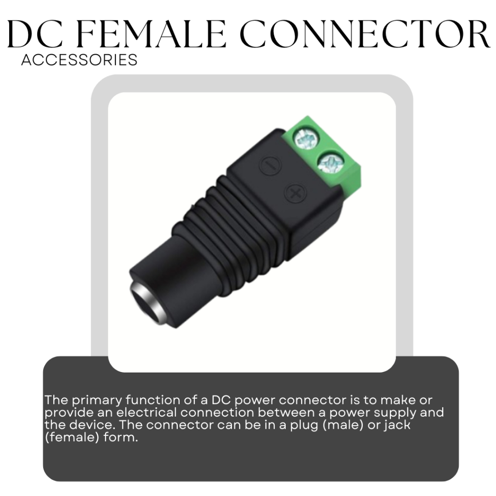 DAHUA Analog CCTV Connector DC Jack/DC Power Female Connector Adapter ...