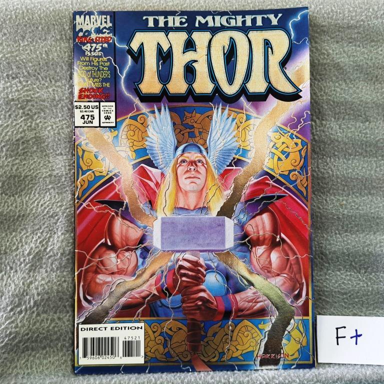 Thor #475 Embossed Cover (1st Series Marvel Comics) M. C. Wyman, Roy ...