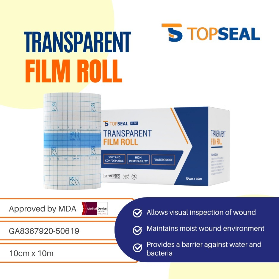 TOPSEAL TRANSPARENT FILM ROLL 10CM X 10CM | Shopee Malaysia