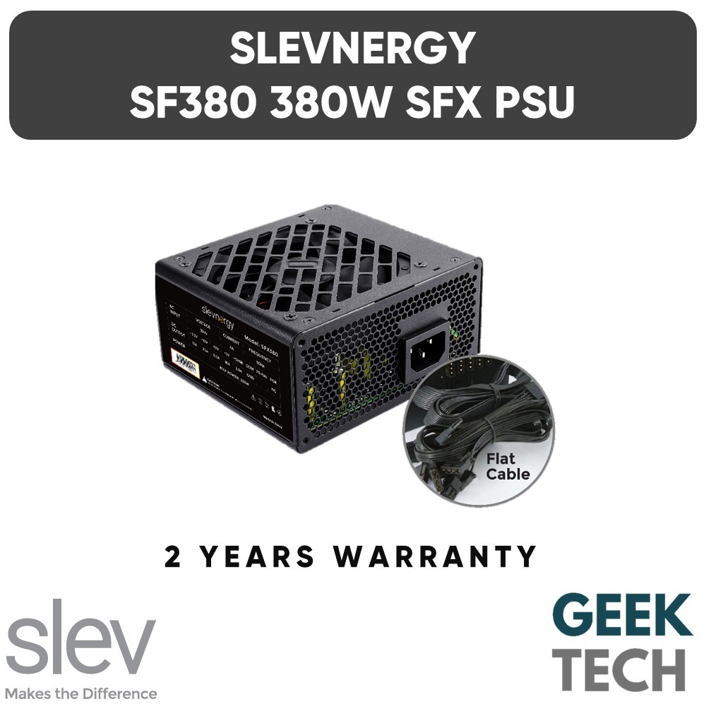 Slevnergy SF380 SFX Power Supply PSU (380W Max) - Suitable For Office ...
