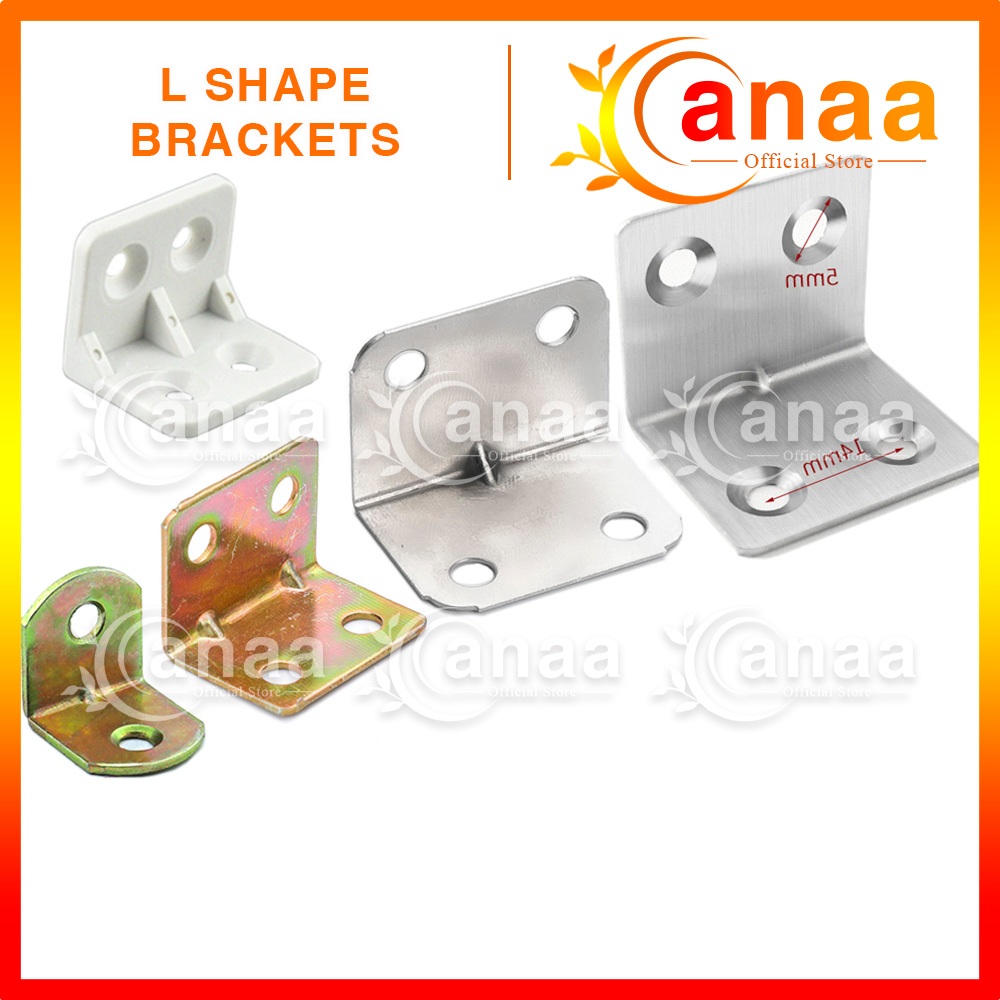 ANAA PVC L Shape Stainless Steel Bracket Metal Drawer Kitchen Cabinet ...