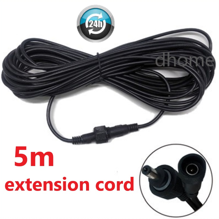 DC 5M Extension Cable 1Pin 5 Meter extension Connector for Solar lamp ...