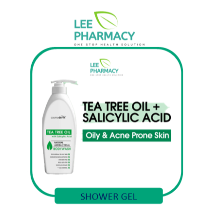 COSMODERM TEA TREE OIL WITH SALICYLIC ACID BODYWASH 500ml | Shopee Malaysia