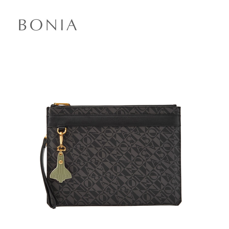 Bonia Nero Astron Mono Clutch L | Beg genggam | Shopee Malaysia