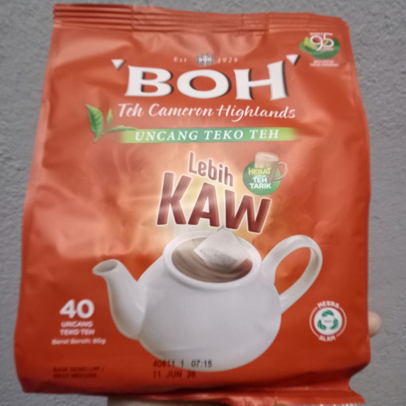 Uncang Teko Teh BOH (40 uncang teh) | Shopee Malaysia
