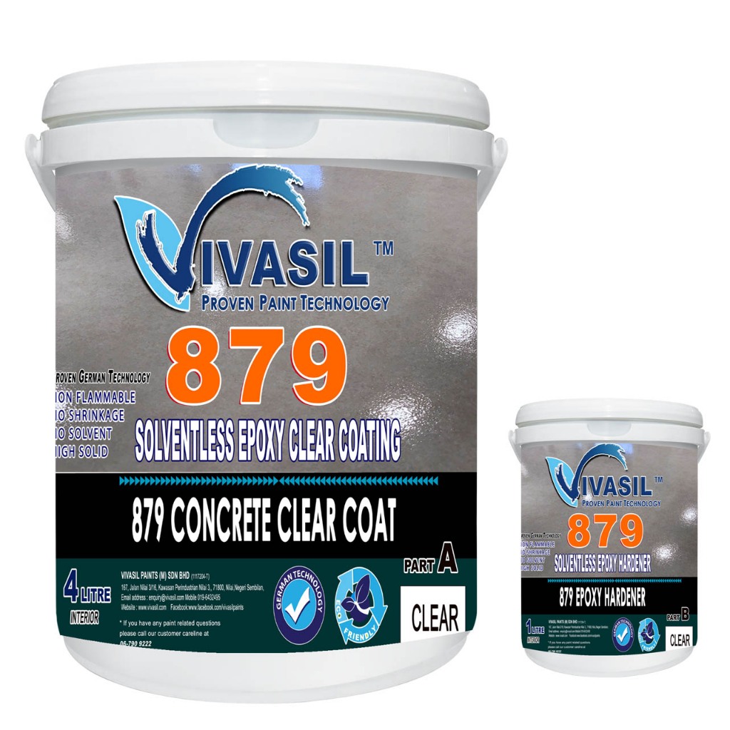 1 & 5 litre Vivasil 879 Solventless Epoxy Clear Coating is a medium ...