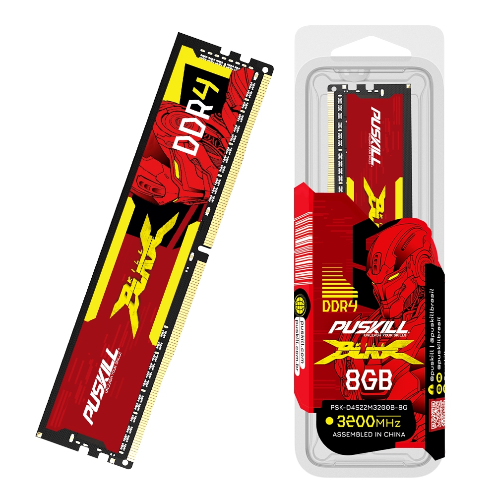 PUSKILL | DDR3 or DDR4 | 4GB/8GB/16GB/32GB | NEW DESKTOP RAM | Shopee ...
