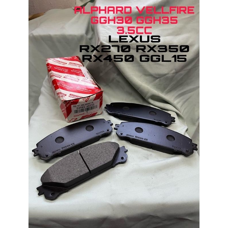 TOYOTA VELLFIRE ALPHARD GGH35 GGH30 3.5CC , LEXUS RX270 RX350 RX450 ...