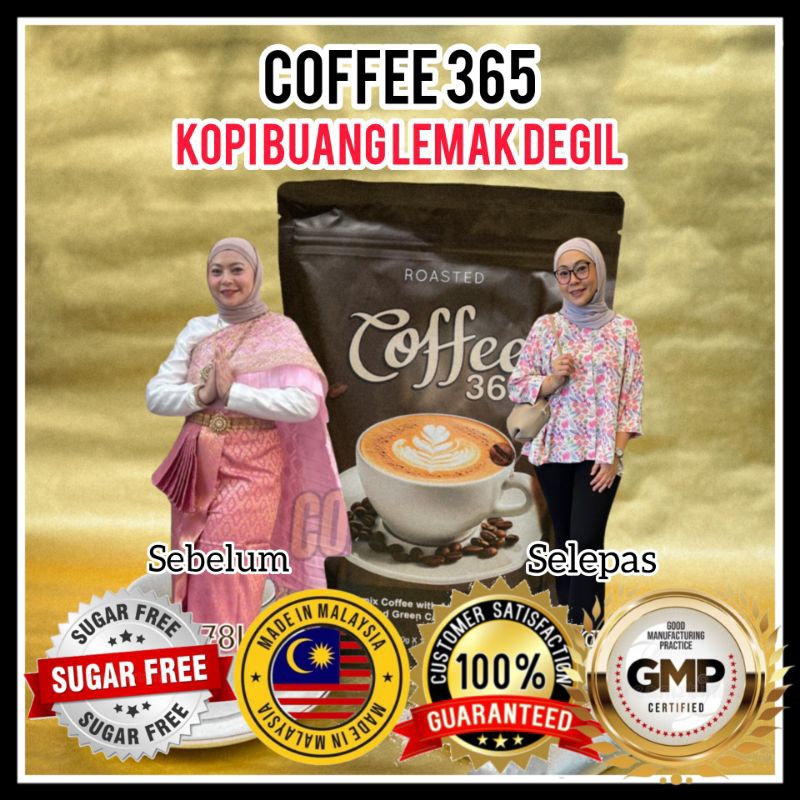 Coffee 365 kopi kurus, bakar lemak, tingkat tenaga dan kempis perut ...