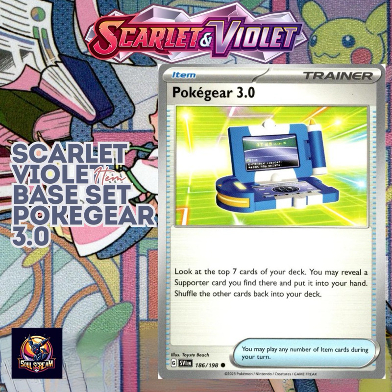 Pokemon TCG Pokegear 3.0 186/198 Scarlet Violet Base Set | Shopee Malaysia